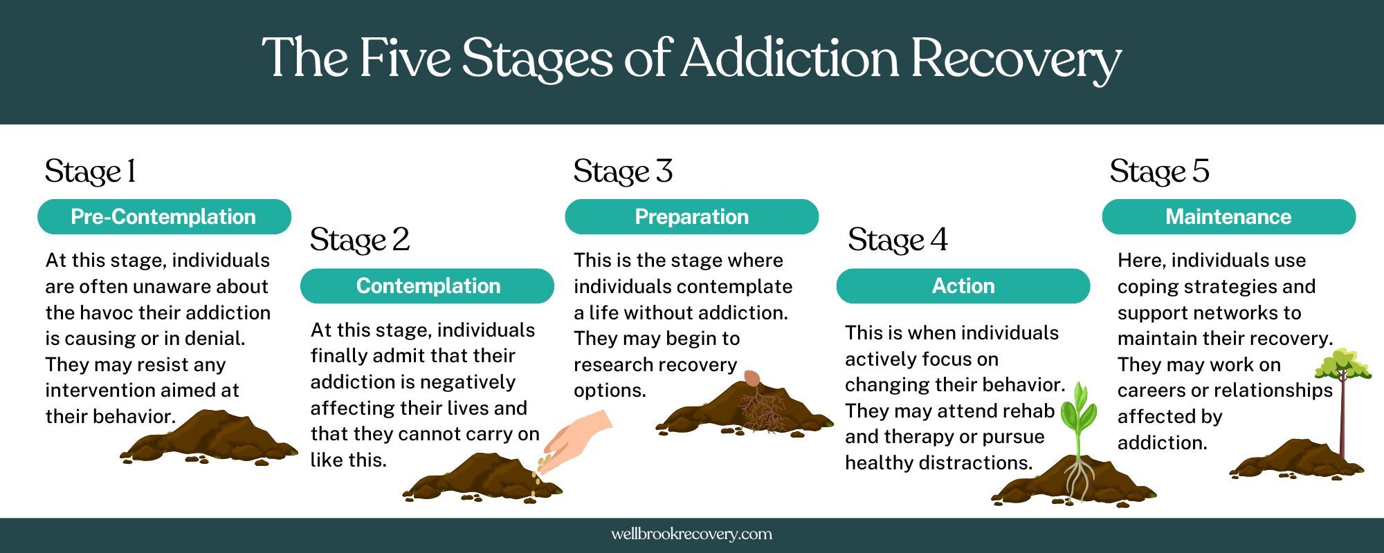 Understanding The 5 Stages Of Recovery | Wellbrook Recovery